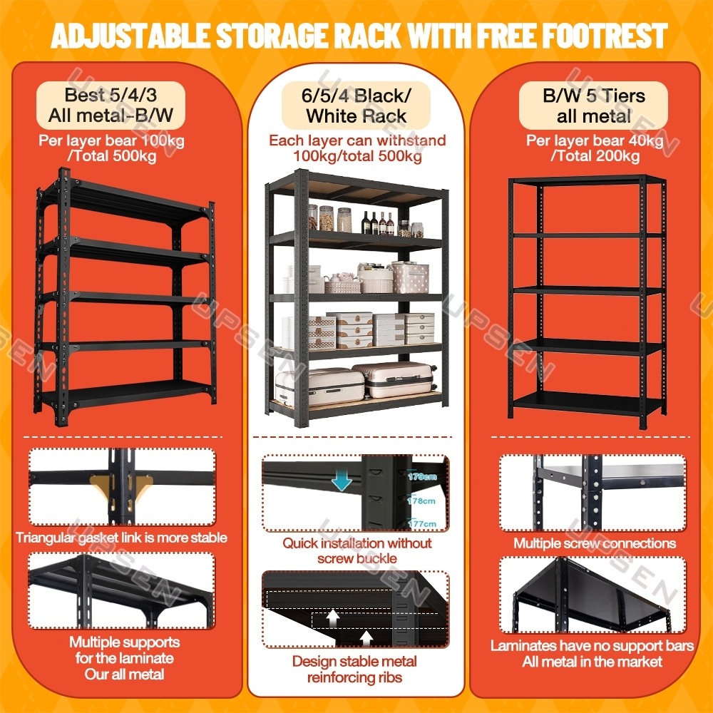 UPSEN 7 tier 120*40*200cm Boltless Rack Rak Dapur Rack Shelf Rack ...
