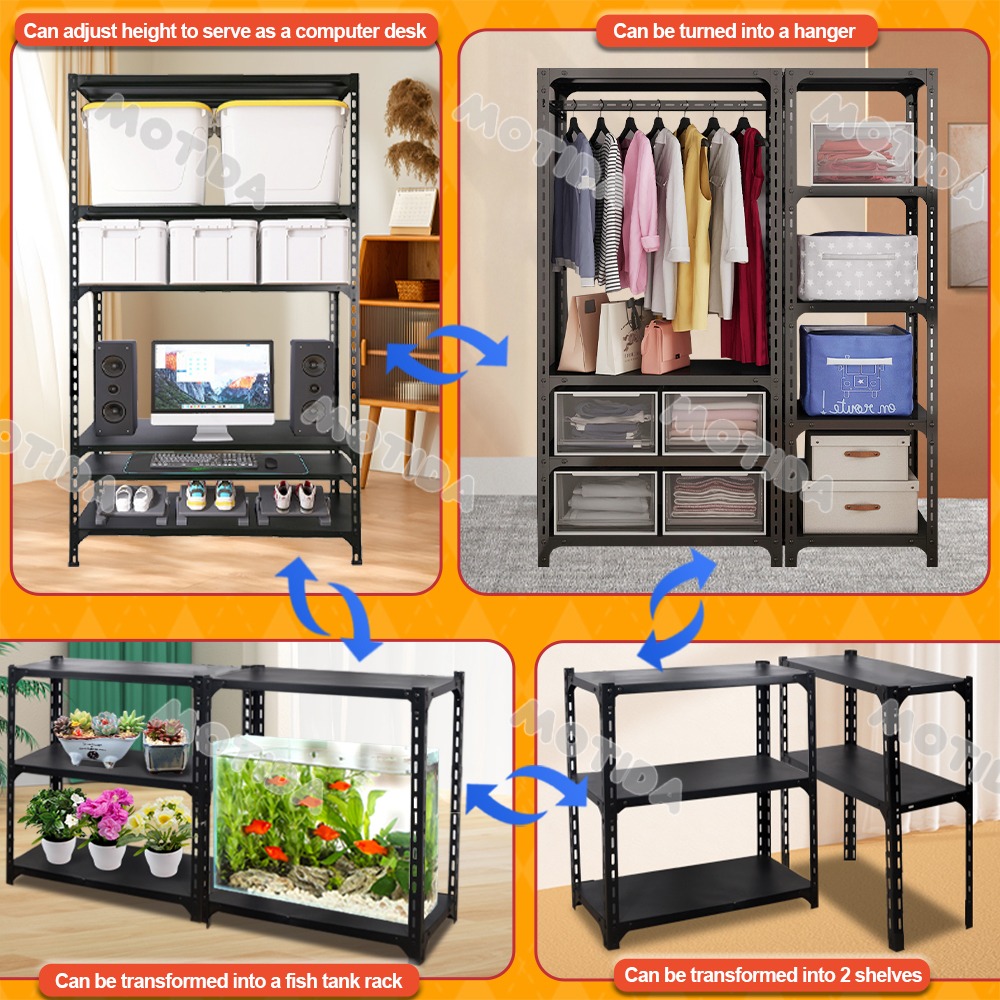 UPSEN 5 tier 100*40*180cm metal rack heavy duty metal rack Boltless ...