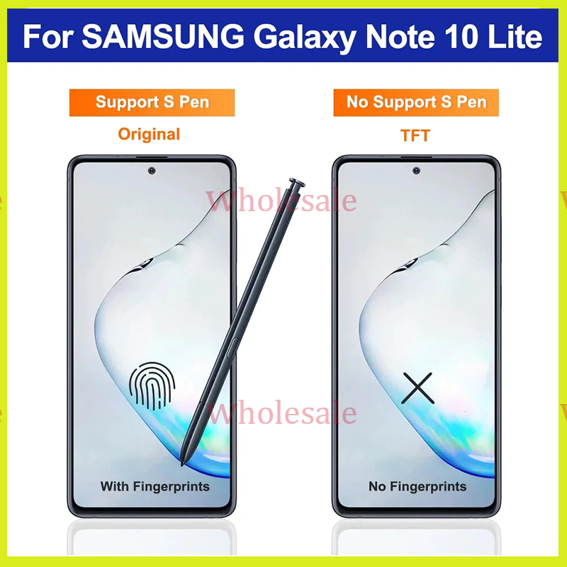 Original AMOLED For Samsung Galaxy Note 10 Lite LCD Display Touch ...