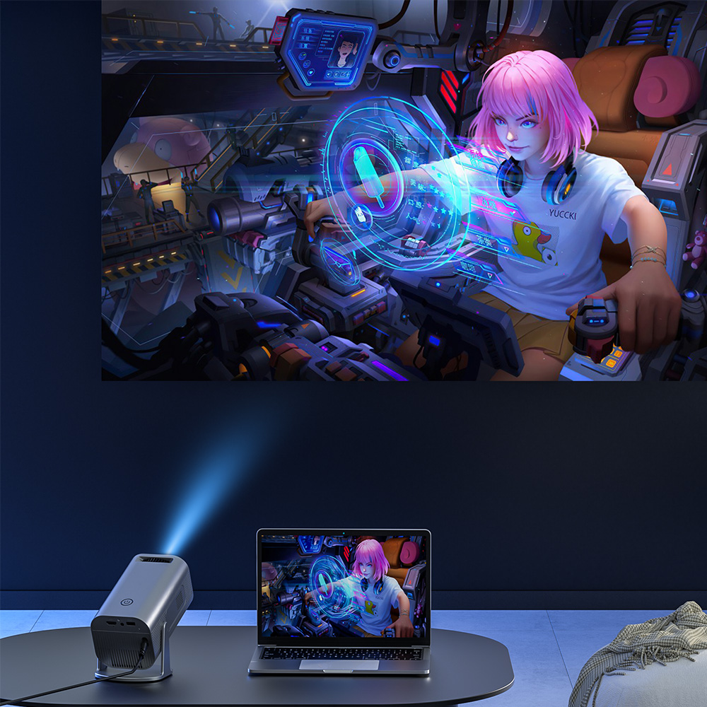 Short-throw short-distance HY330 mini portable projector 4K HD 1080P ...