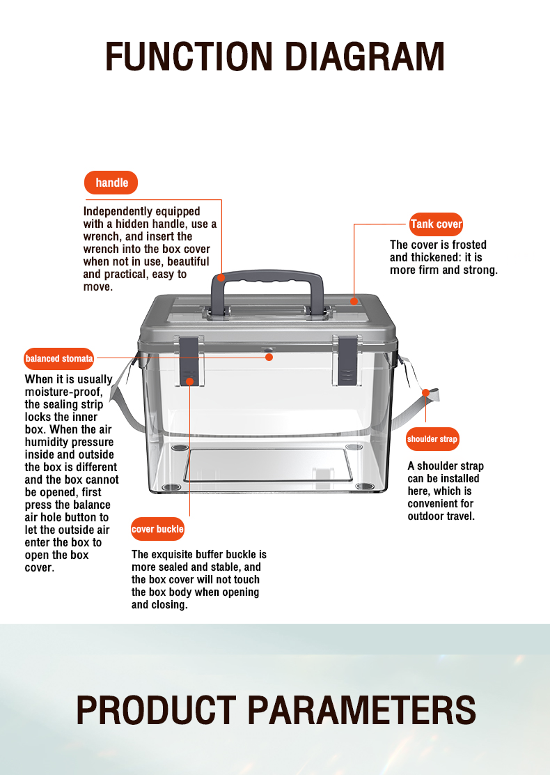 dry box storage box camera drybox Digital hygrometer Silica Gel ...