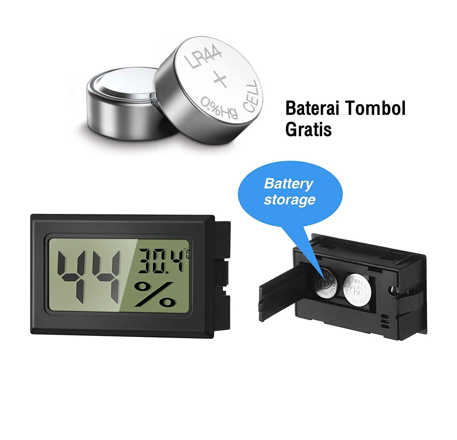 Room Thermometer Temperature Humidity Meter Sensor Digital Hygrometer ...