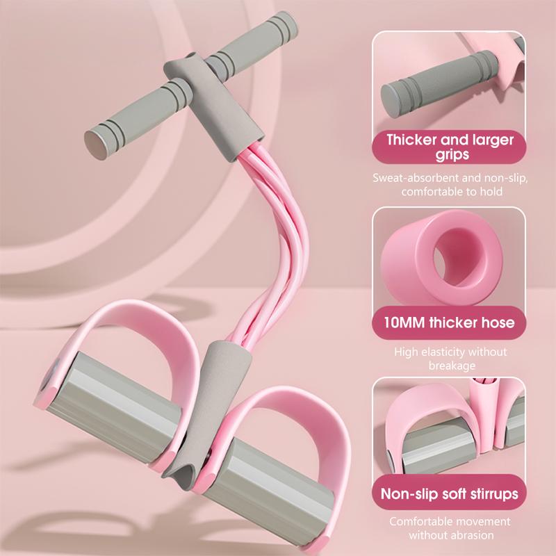 6 tube Pedal Pull Rope Elastic Sit ups Exercise Bands Equipment Lastic ...
