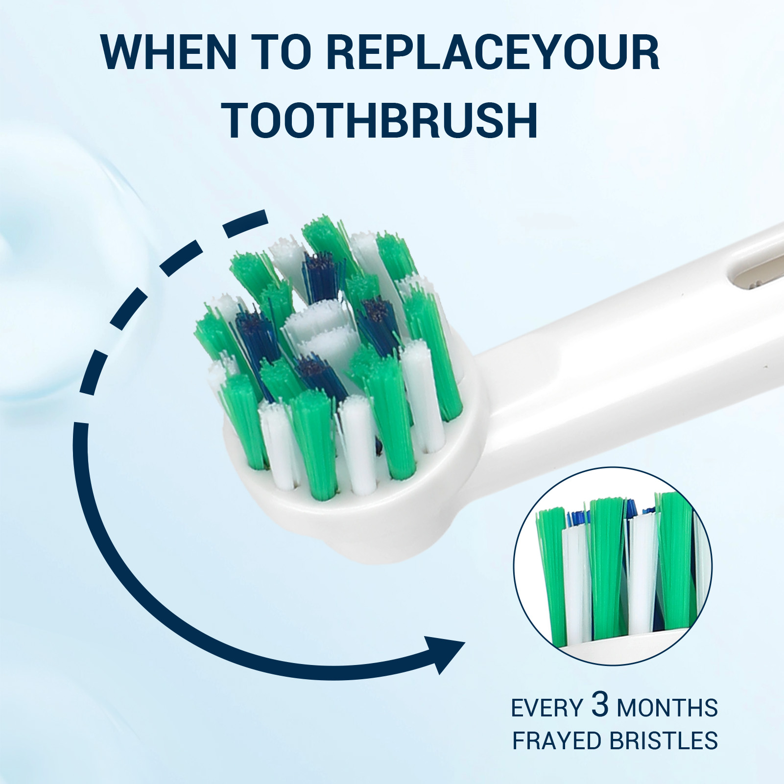 Oral-B CrossAction Toothbrush Heads EB50RB 10pcwith CleanMaximiser ...