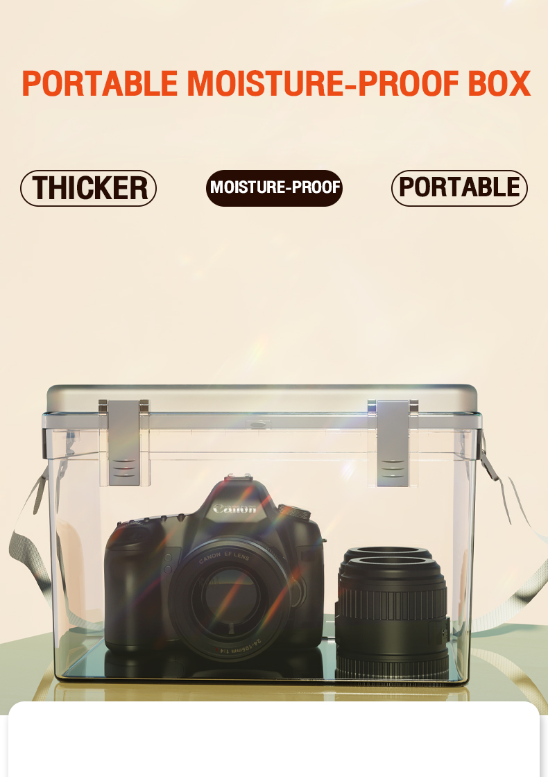camera dry box storage box camera drybox Digital hygrometer Silica Gel ...