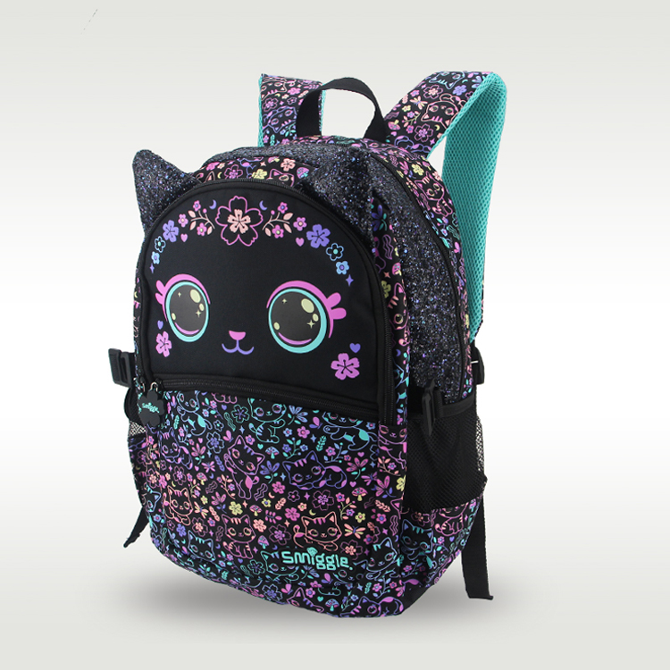 Australian original smiggle school bag girls children's backpack Black ...