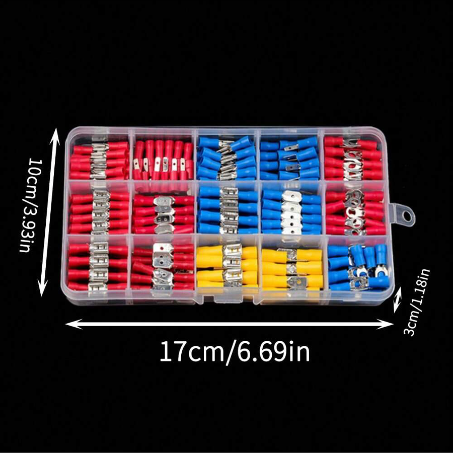 280PCS Insulated Electrical Wire Terminal Kit with Versatile Crimp and ...