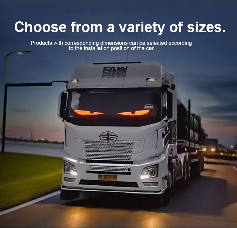 Soft Foldable Devil's Eye LED DIY Soft Screen Truck Sign Remote Control ...