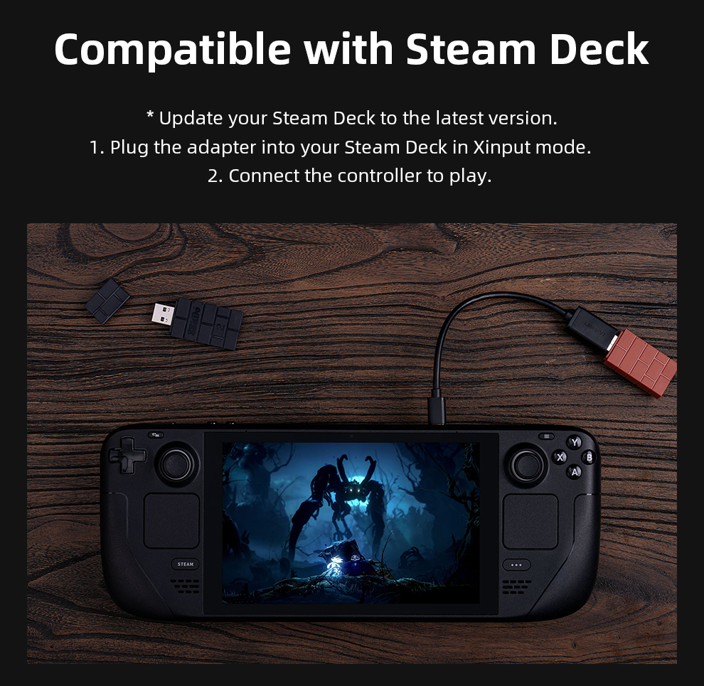 8BitDo USB Wireless Receiver Bluetooth-compatible Controller Adapter ...