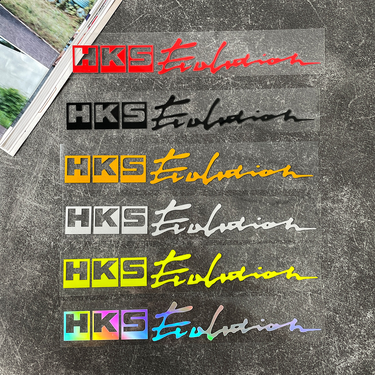 Car Reflective Sticker HKS Edition Car Body Bumper Rear Vinyl ...