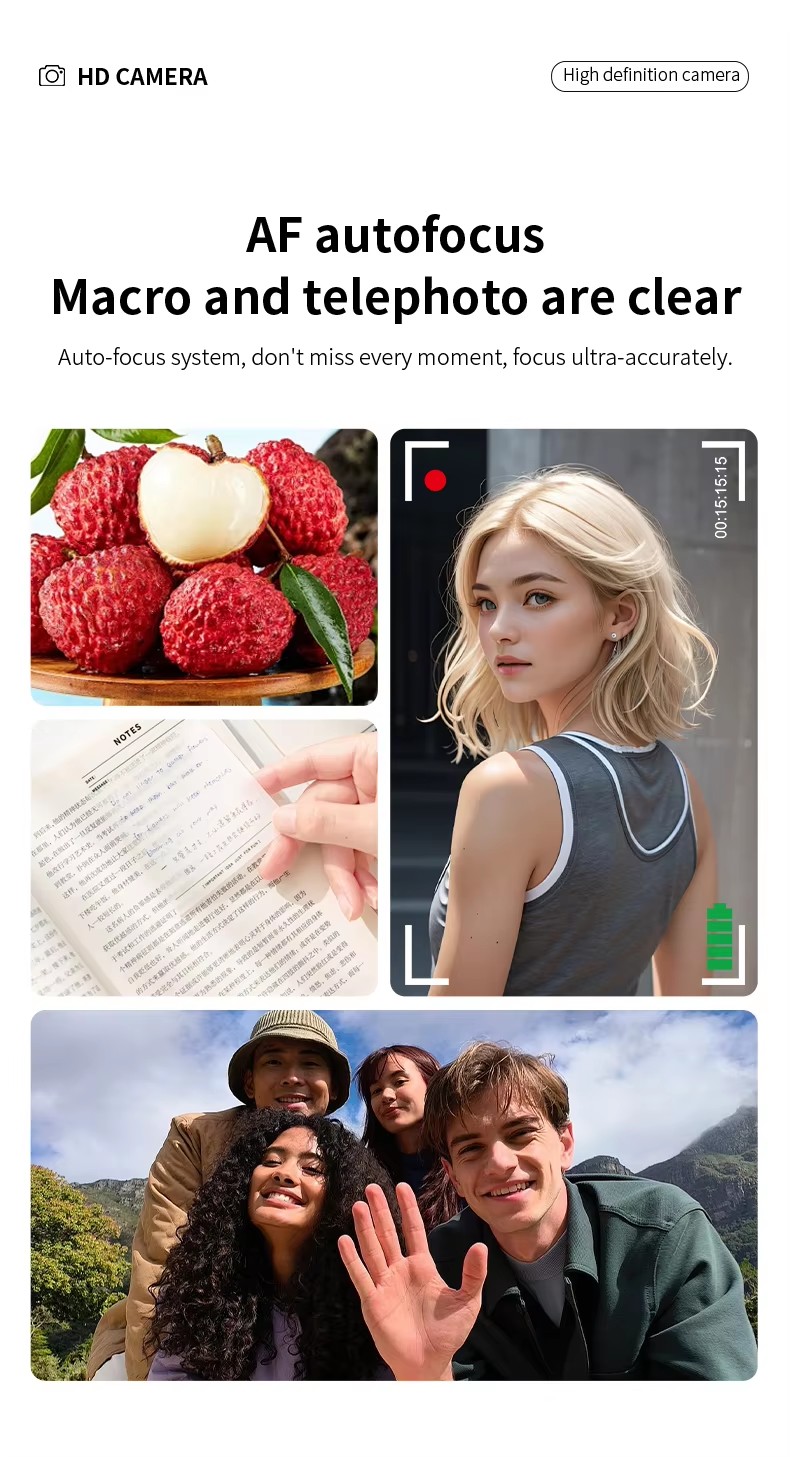XINGCHEN 1080Pdigital camera Autofocus camera 2.4-inch IPS display ...