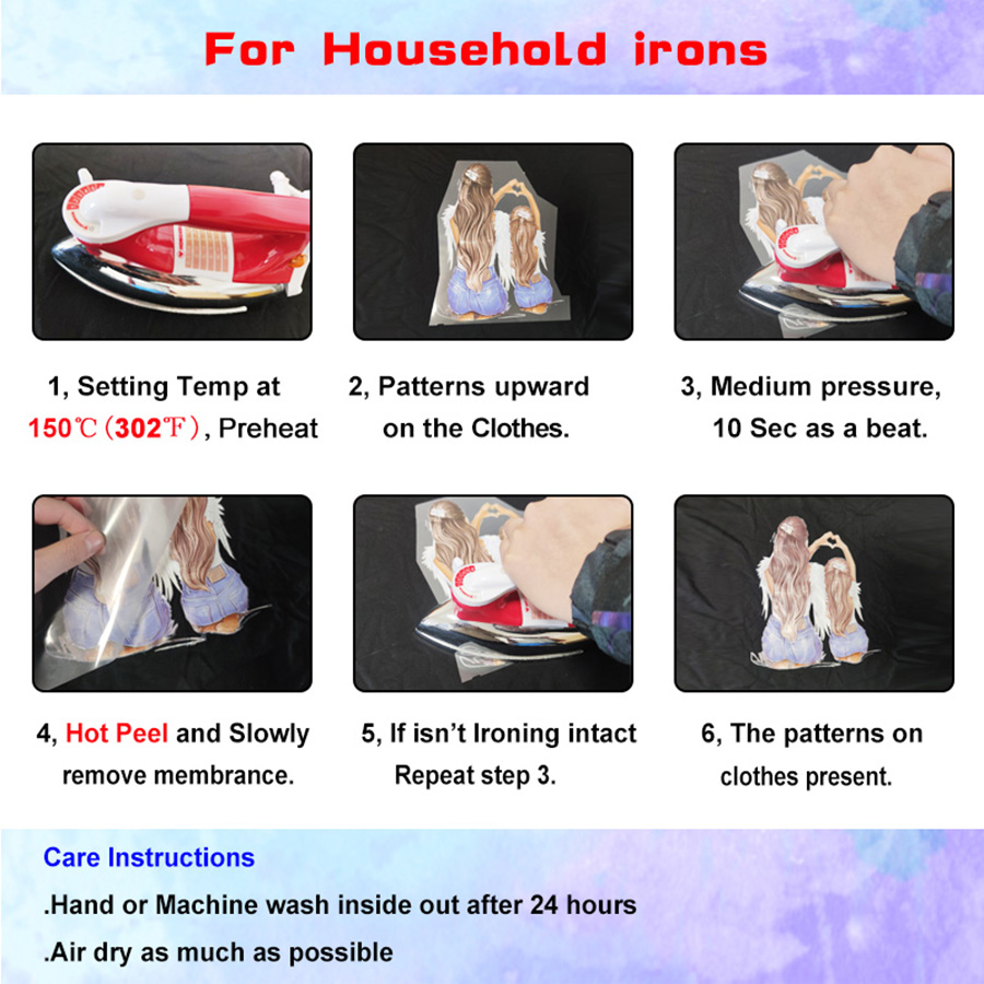 Forest Wolf Ironing Stickers Durable Heat Press Appliqued Clothes ...