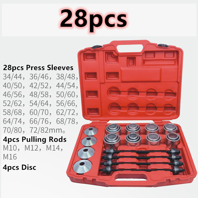28pcs Car Universal Bush Bushes Bushing Bearing Puller Removal ...