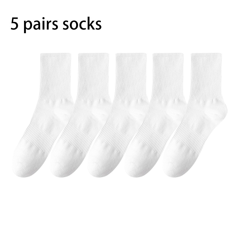 5/10 Pairs of Pure Cotton High-Waisted Socks for Men & Women – Seasonal ...