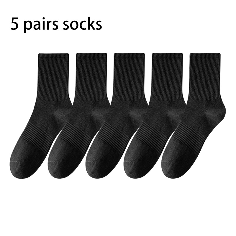 5/10 Pairs of Pure Cotton High-Waisted Socks for Men & Women – Seasonal ...