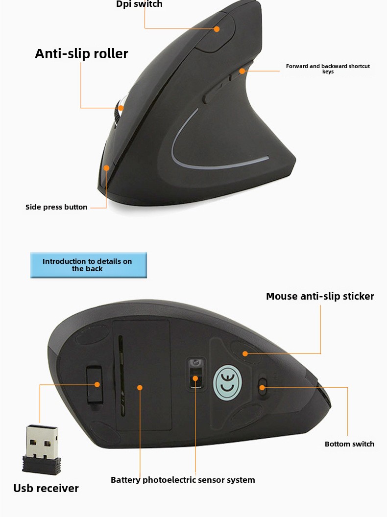 HYW-69 Left hand, right hand, fifth generation vertical ergonomic ...