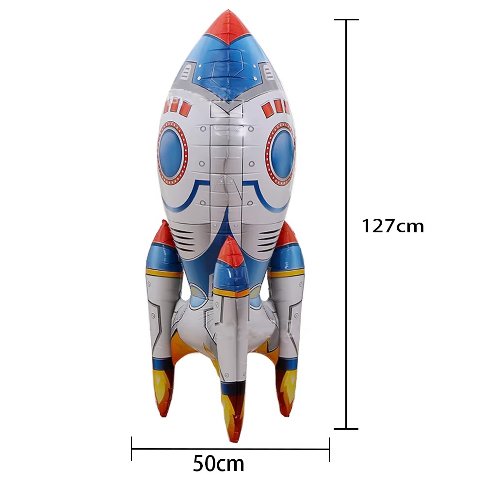 3D Astronaut Foil Balloon Rocket Balloons Space Ballons For Boy Kids ...