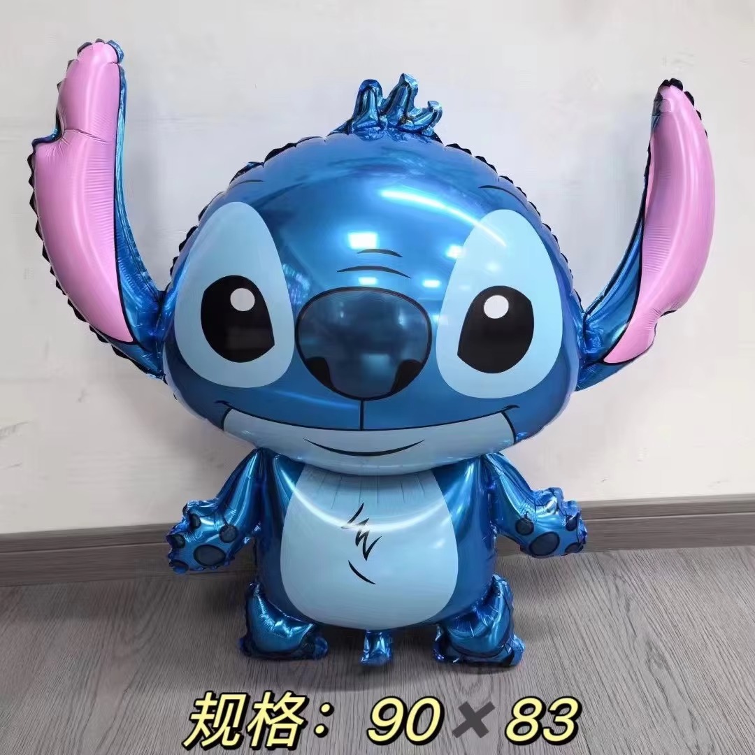 90x83cm Disney Stitch Balloon Aluminum Film Floating Air Balloon ...