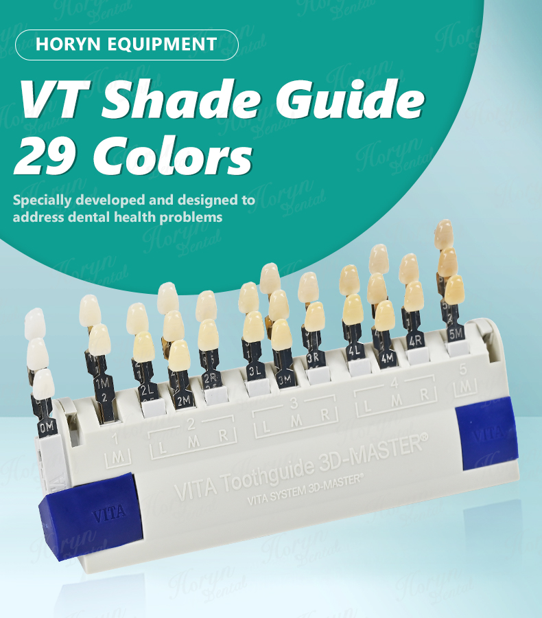 HORYN Dental Bleach Shade Guide 29 Colors VITA 3D Master Teeth ...