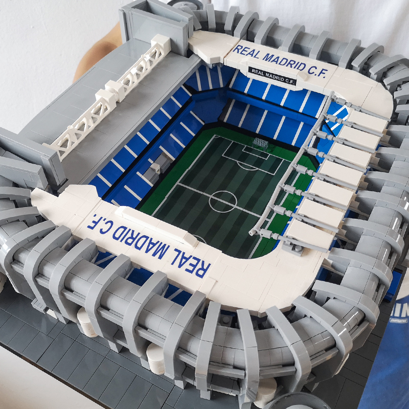 Madrid Santiago Bernabéu Football Stadium Building Blocks 4266 Pcs ...