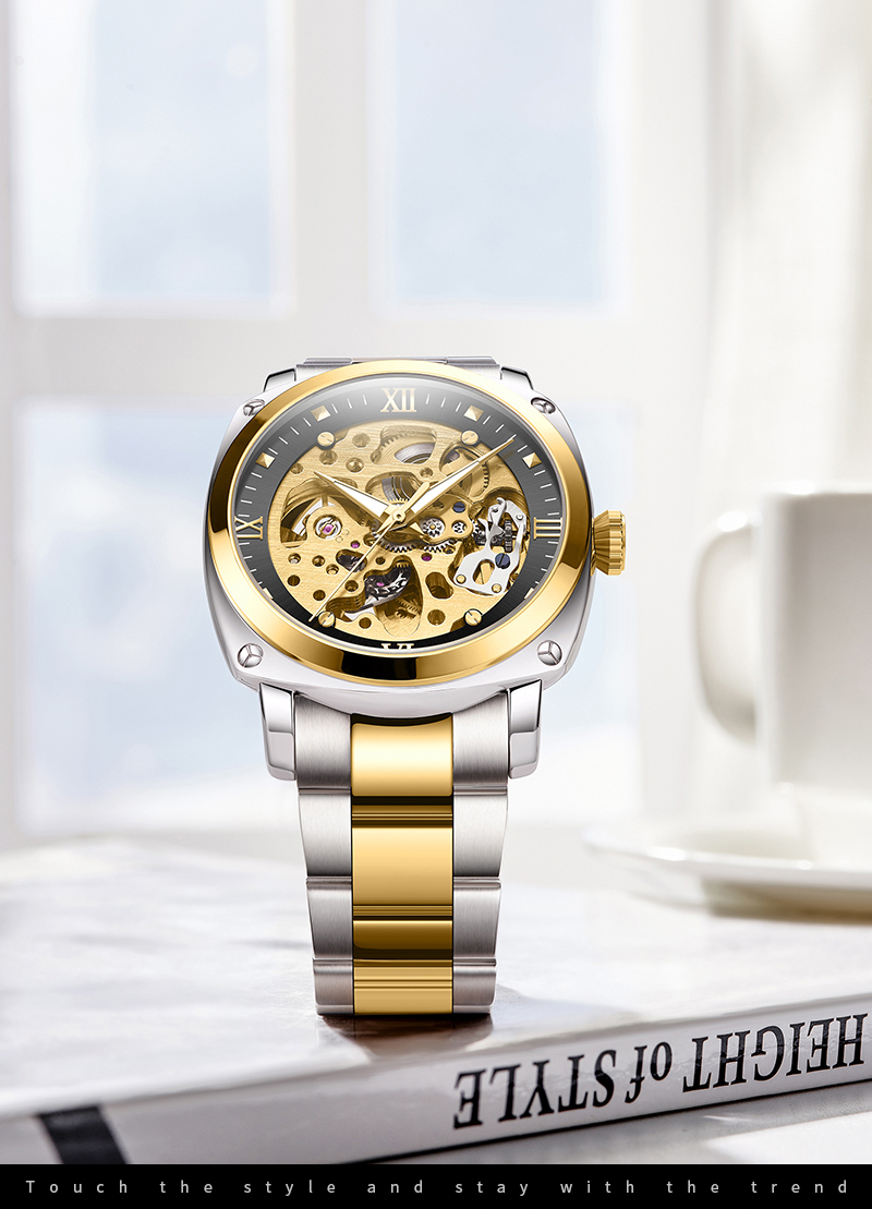 ZUNPAI Original Automatic Mechanical Watch for Men Stainless Steel ...