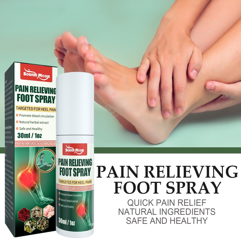 Heel Pain Spray Rapid Relief Feet Calcaneal Bone Tendonitis Fasciitis ...