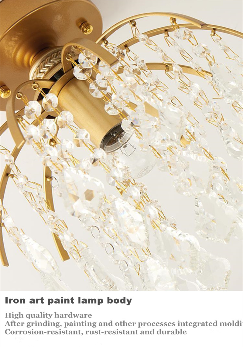 Crystal Beads String Ceiling Light,Luxury Corridor Light,Creative ...
