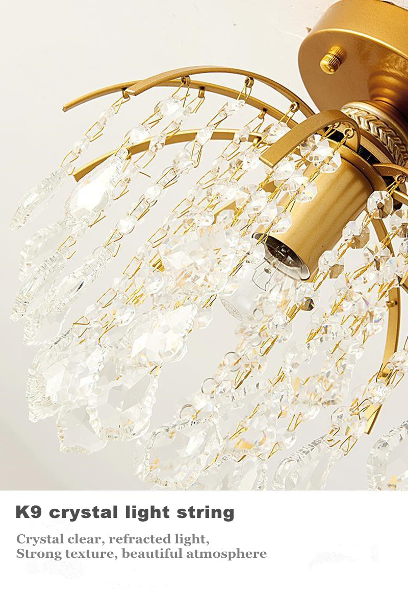 Crystal Beads String Ceiling Light,Luxury Corridor Light,Creative Living Room Aisle Balcony ...