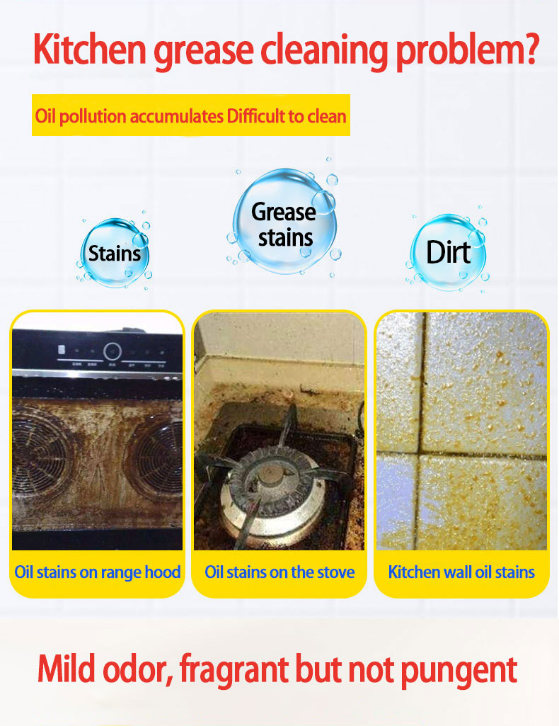 Clean up in 3 seconds SG kitchen cleaner kitchen cleaner spray oil ...