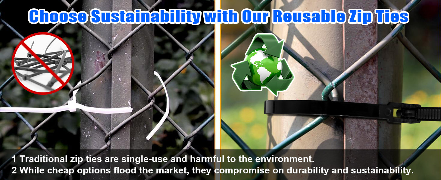 Reusable Zip Ties 30cm Heavy Duty 100 Packs Releasable Zip Tie Round ...