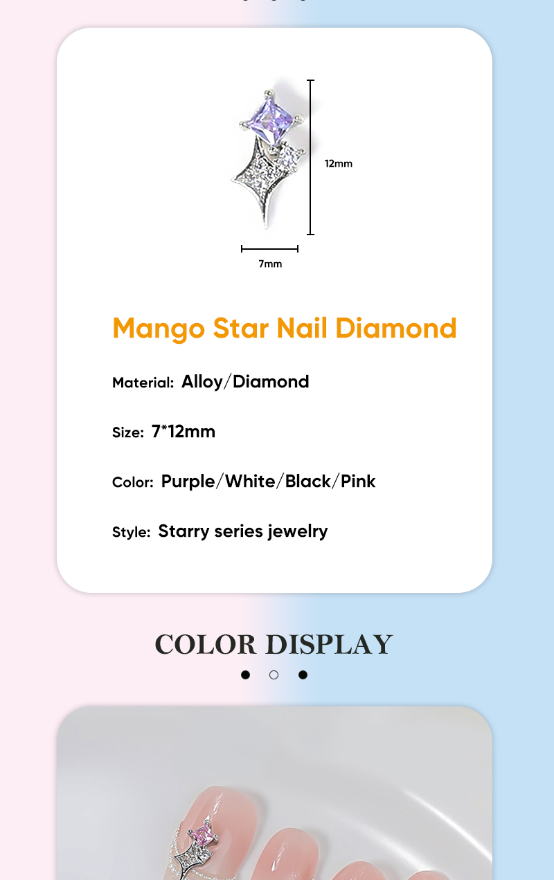Nail Art Zircon Crystal Diamond Rhinestone Nail Decoration Nail ...
