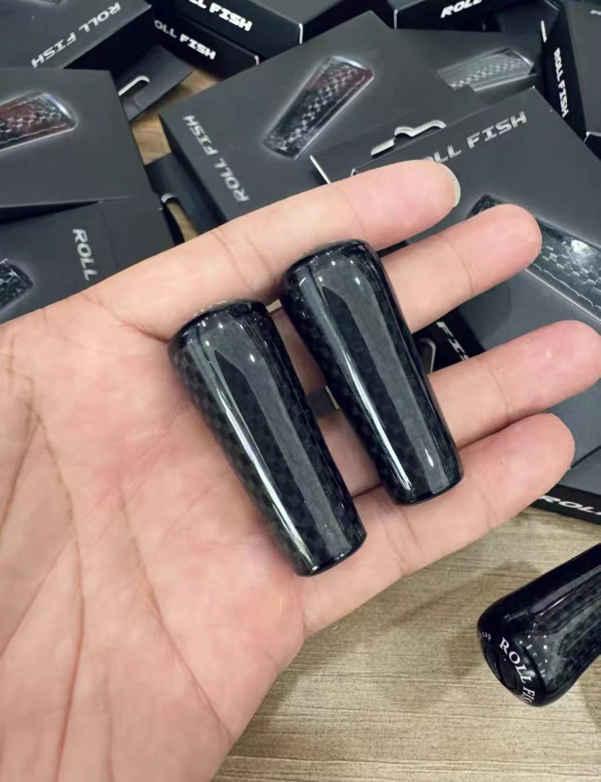 Carbon fiber grip Titan knob Carbon fiber knob Water drop reel Spinning ...