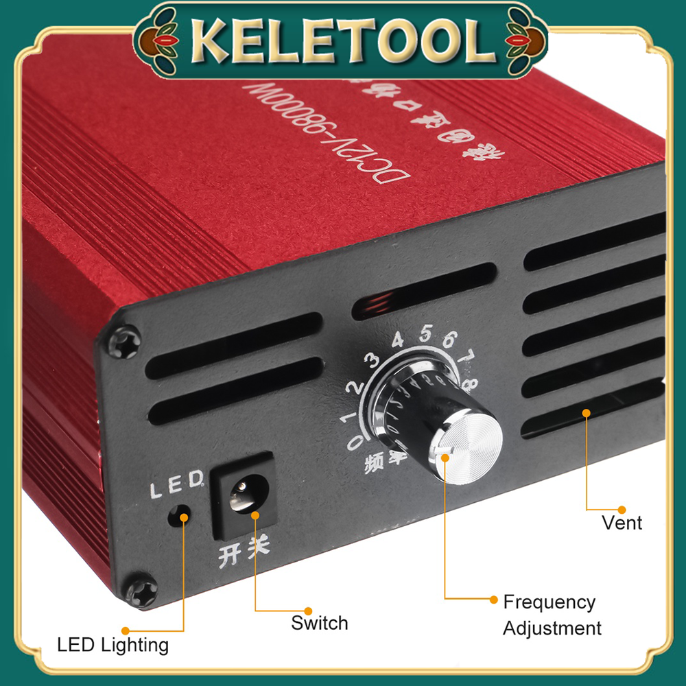 128000W Ultrasonic Inverter Electro Fish Fisher Fishing Machine Shocker ...