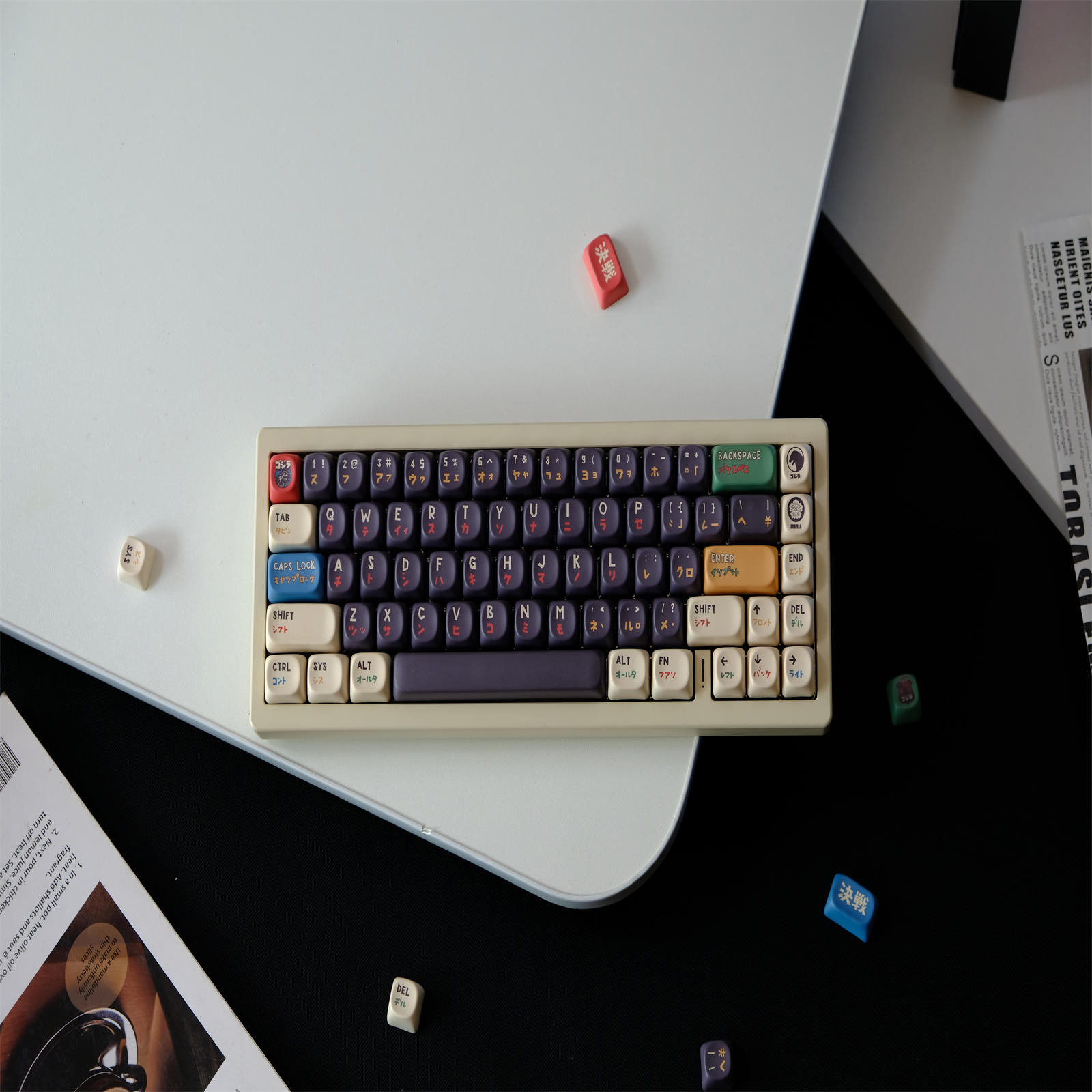GMK Godzilla Keycap Set 151 Key PBT Keyboard Cap MOA Profile game ...