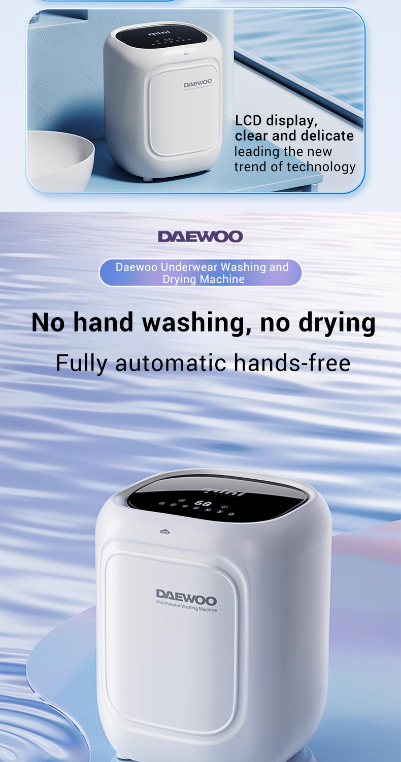 DAEWOO 2025 NEW Mini Washing Machine FM02 Pro With Dryer Portable ...