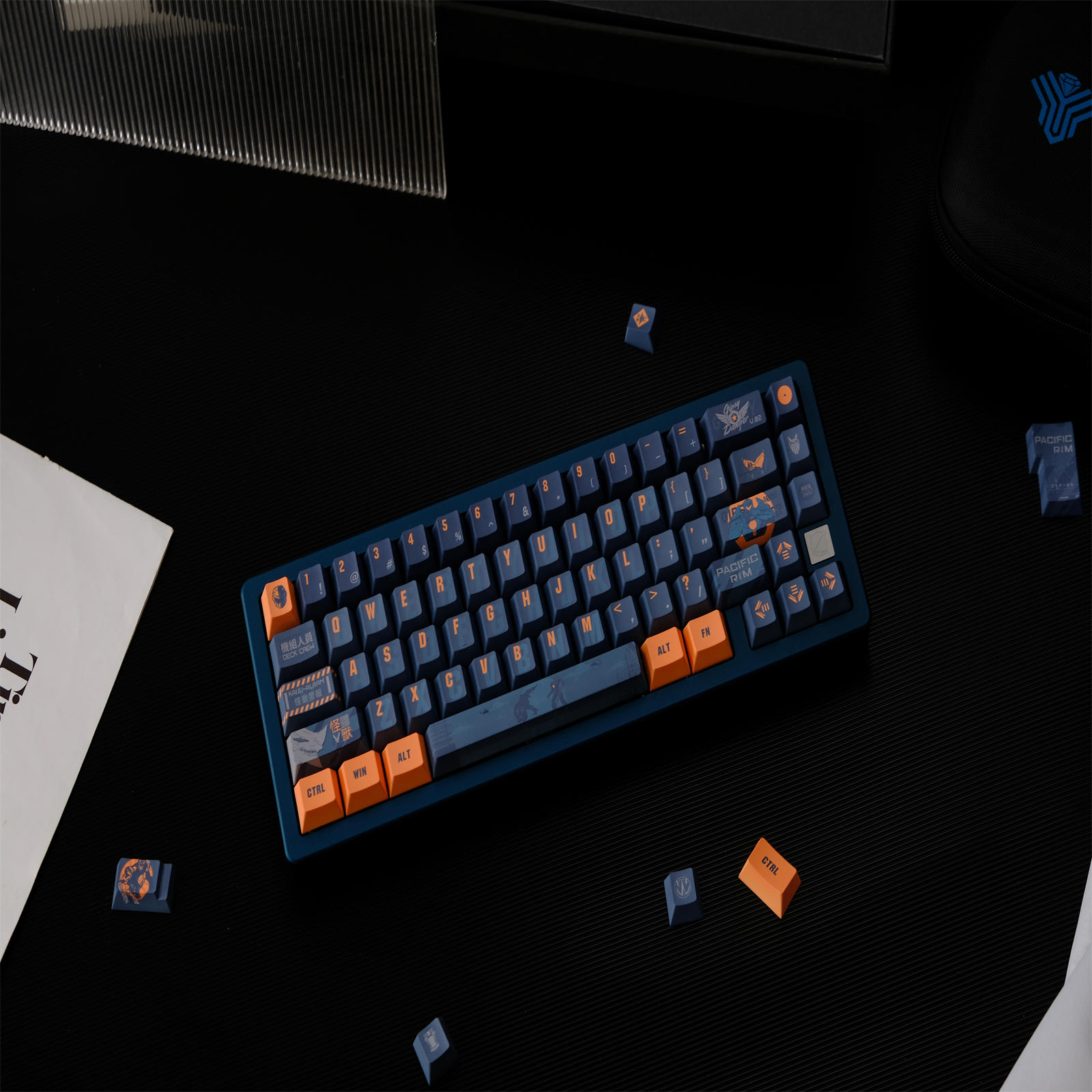 GMK Around Pacific Keycaps Set 151 Keys PBT Keyboard Cap Cherry Profile GMK game KeyCap for ...