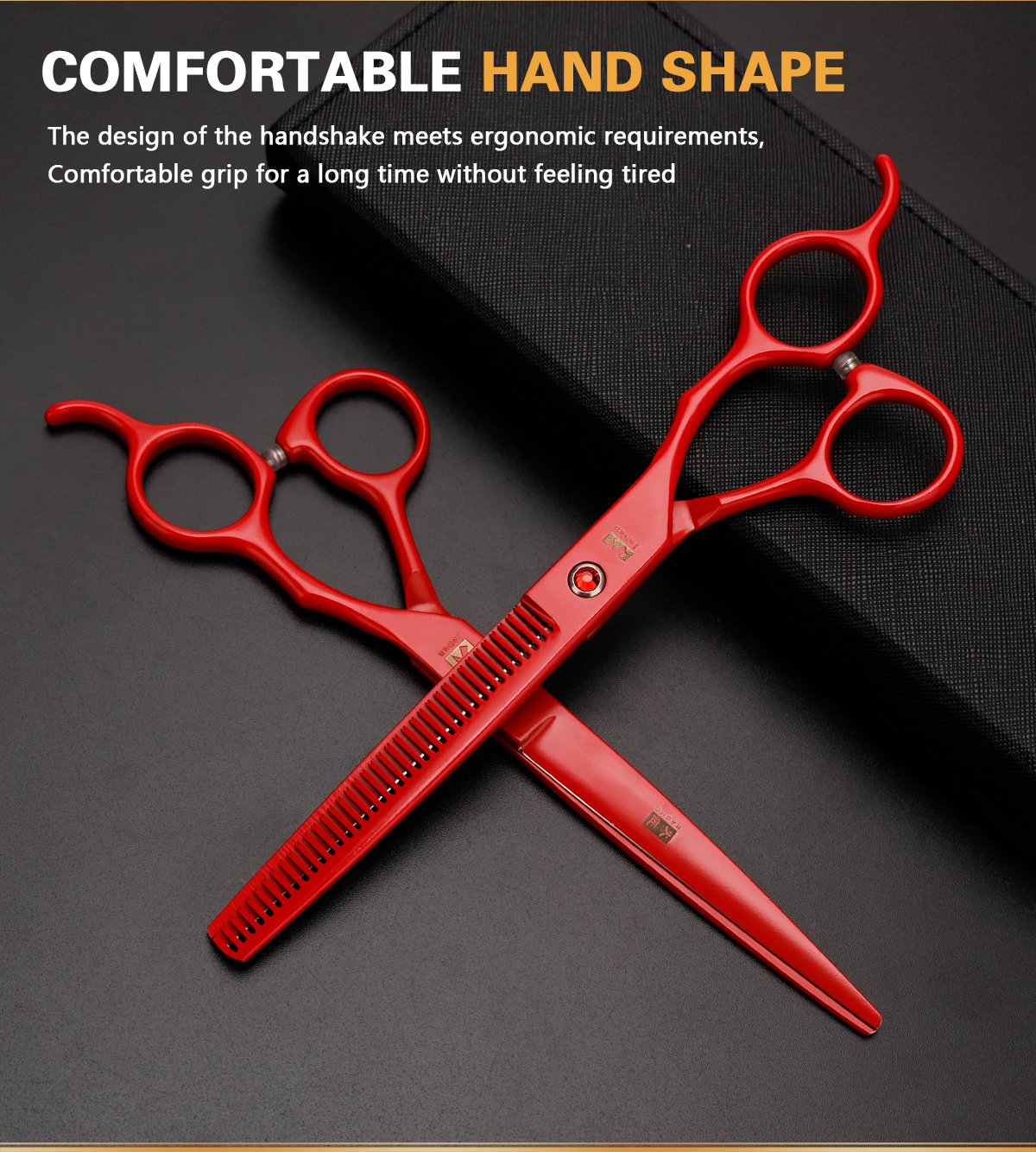 Barber tools Ready Stock Japan Kasho Scissors Barber Salon Scissors Set Haircutting Red Scissors ...
