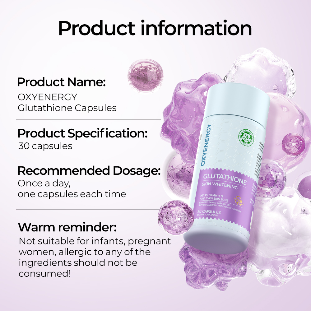 Oxyenergy Glow-Gard Glow Gard Capsules 30's HALAL Whitening Skin L ...