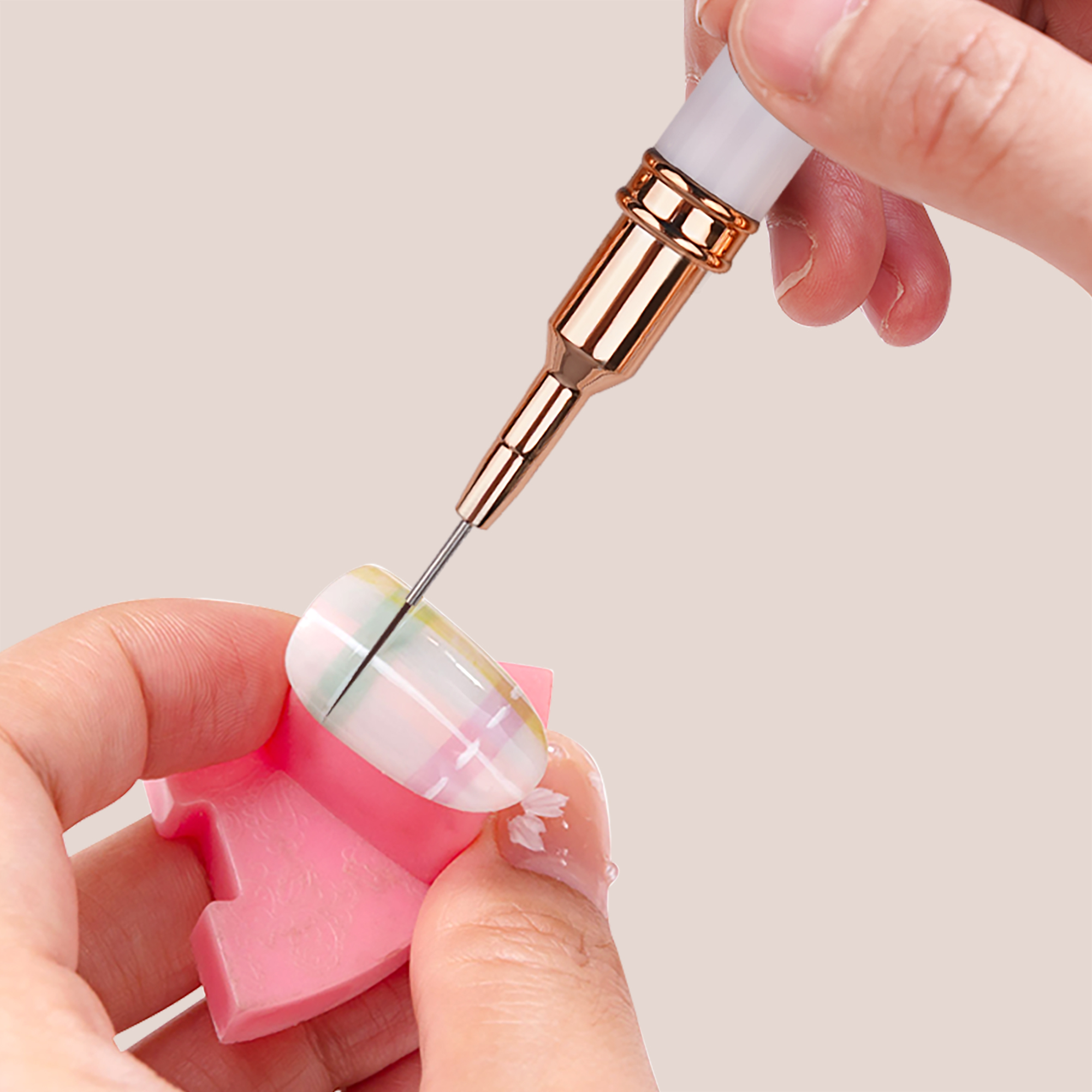 5 Piece Set Manicure Brush Set Manicure Ultra-Fine Line Drawing Pen ...