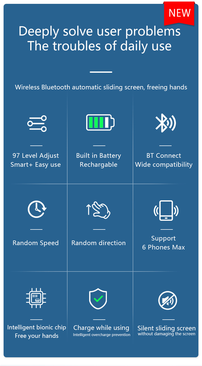 Wireless Bluetooth Auto Scroller for Studios - Control Up to 6 Phones ...