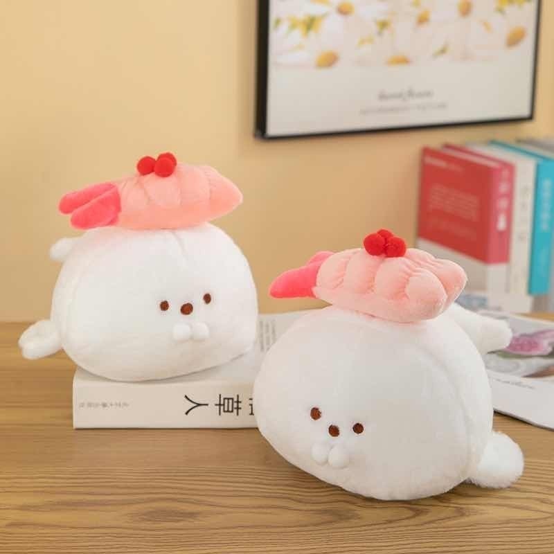 Sushi dolphin plushie Creative Kirby doll Cute teddy bear plush toy ...