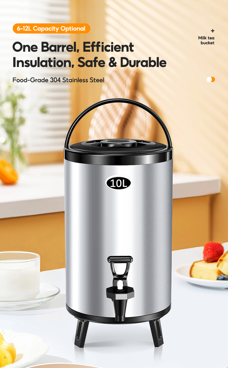 🔥Lowest Price🔥Stainless Steel Milk Tea Bucket Water Dispenser Hot And ...