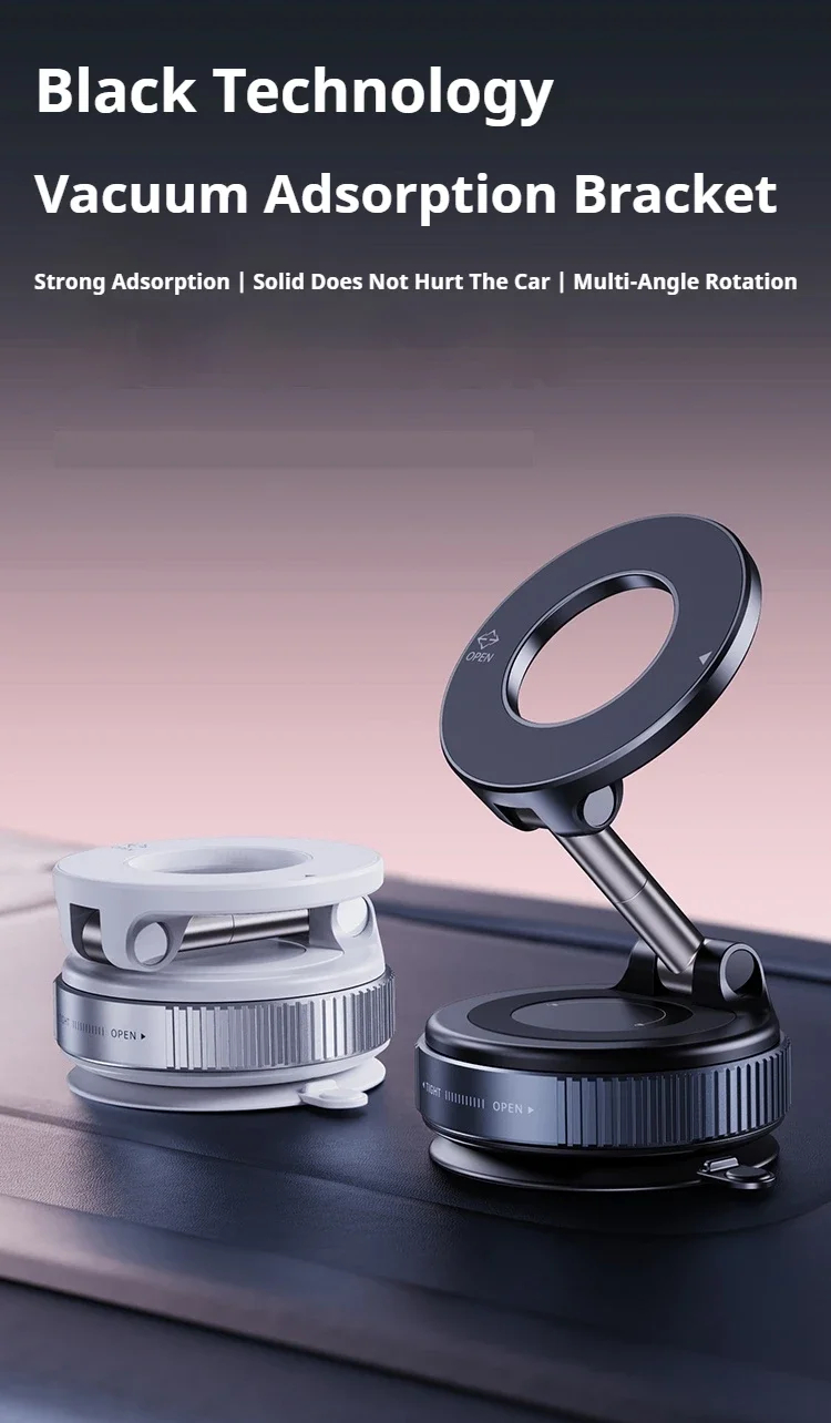 (Local Seller) Vacuum Magnetic Suction Cup Phone Holder For Magsafe Car ...