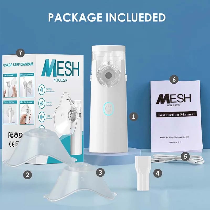 Trendy New Portable Mesh Nebulizer Machine for Adults and Children ...