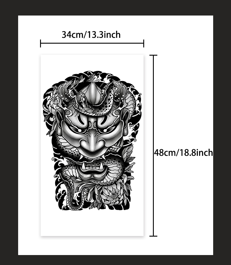New New 15-day waterproof and long-lasting, coiled serpent Bodhi full ...
