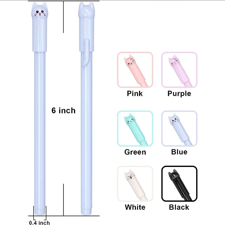 Little cat pen gel pen kawaii signature pen cartoon pen | Shopee Malaysia