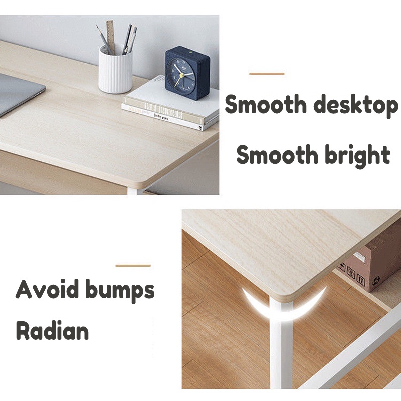 【LingLing】60cm Student Study Table Meja Laptop Computer Table Simple Office Writing Desk Living ...