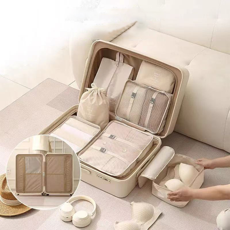 【A big price cut】Extra Large Type 6/10 in 1 Set Travel Packing Clothes ...