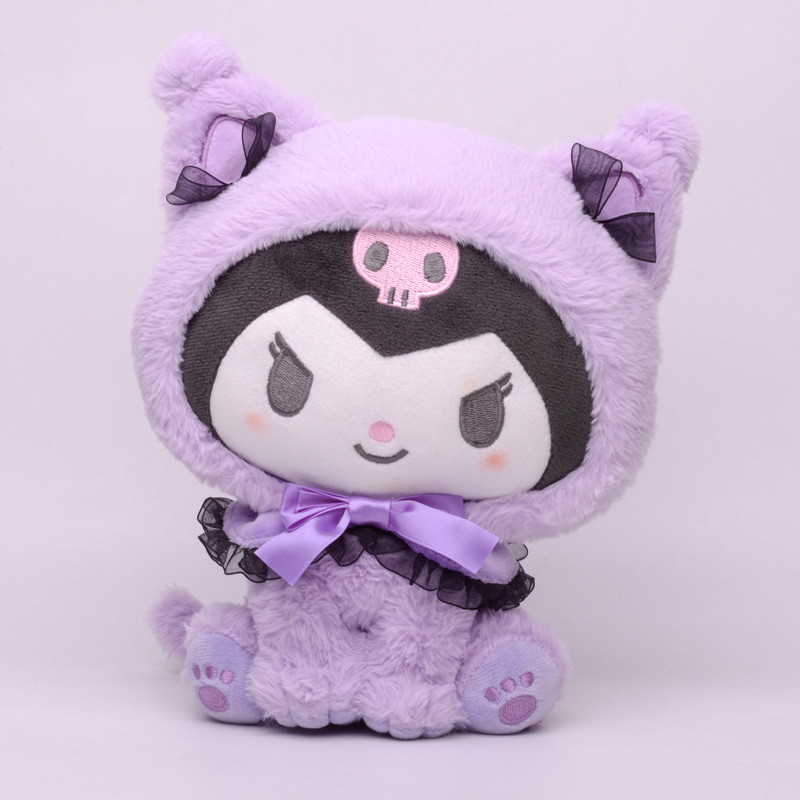 Cartoon cosplay cat series doll Kuromi plushie doll Cinnamoroll plush ...