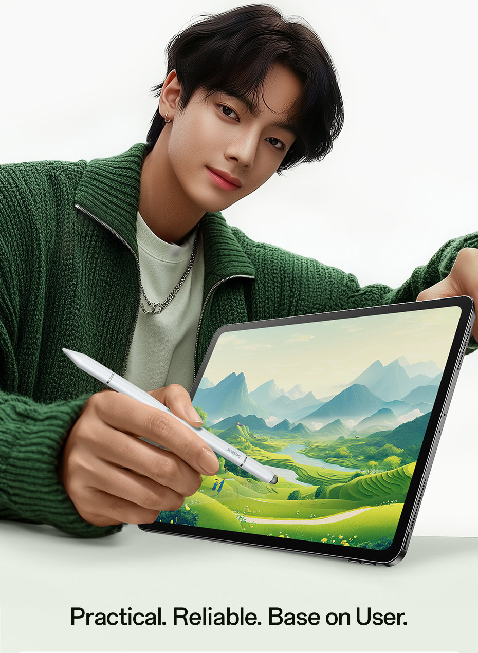 Baseus Smooth Writing III 3-in-1 Passive Stylus Pen Point Stylus for ...